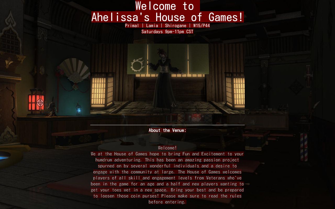 House of Games - Main